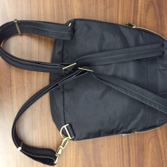 Travelon | Bags | Travelon Antitheft Signature Slim Backpack Black ...